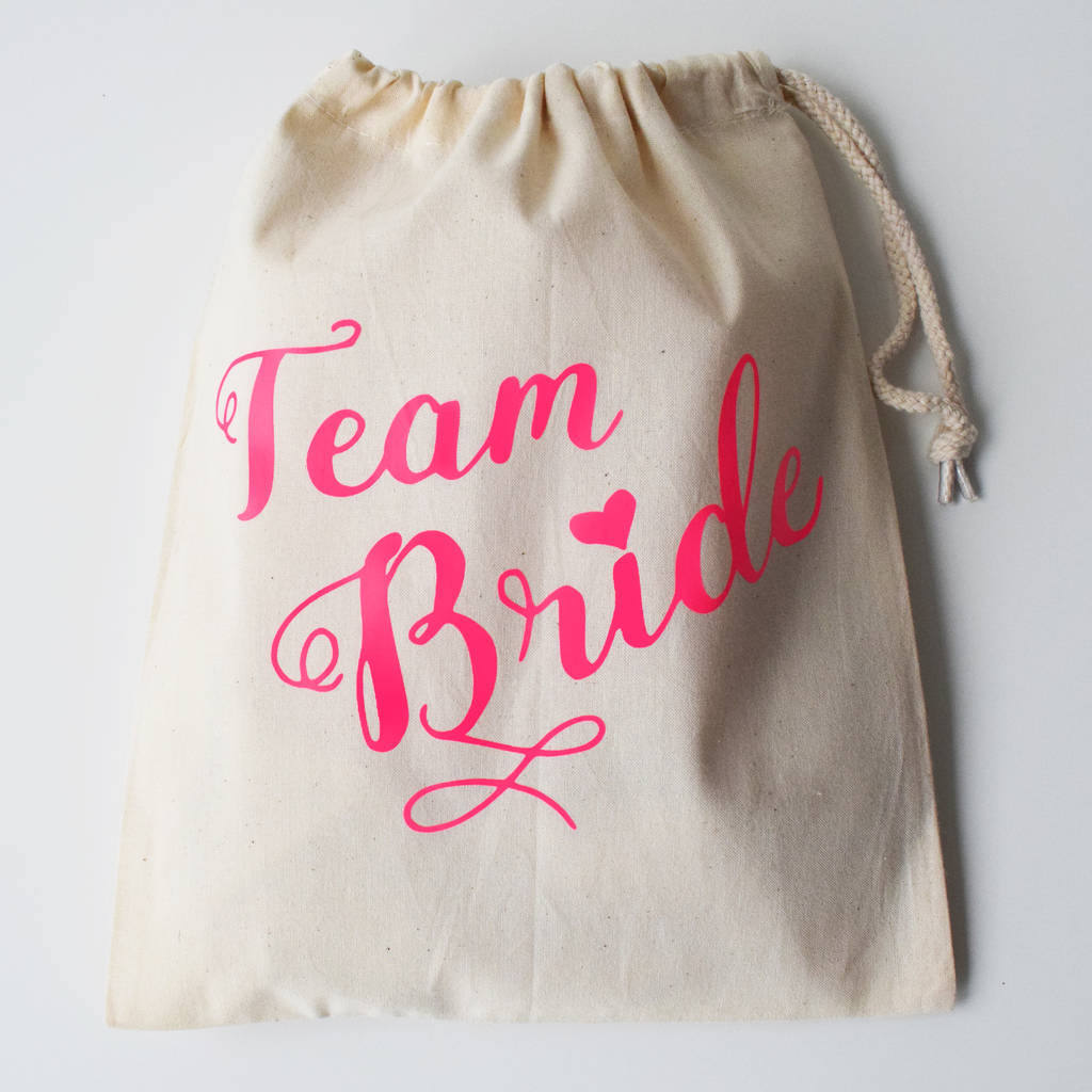 Team Bride, Hen Party Bags – Weasel and Stoat