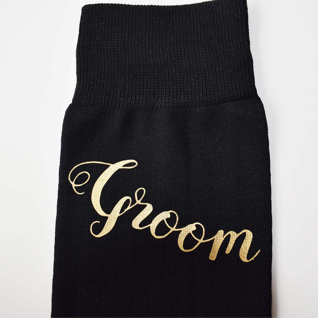 Groom, Wedding Day Gift Socks – Weasel and Stoat